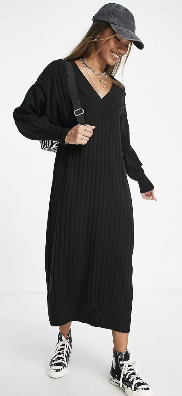30 Of The Best Asos Throw-It-On Knitted Dresses Out!