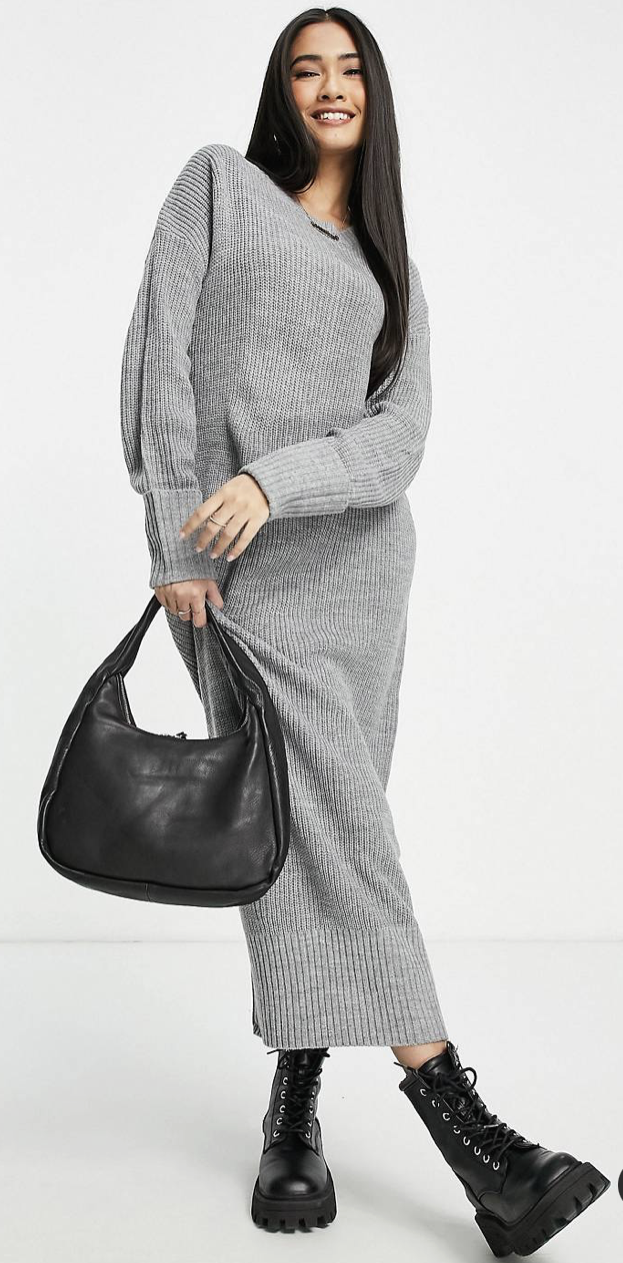 30 Of The Best Asos Throw-It-On Knitted Dresses Out!